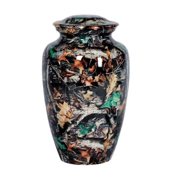 Modern Camouflage Cremation Urn: Design 9, Adult Urn, Divinity Urns, c