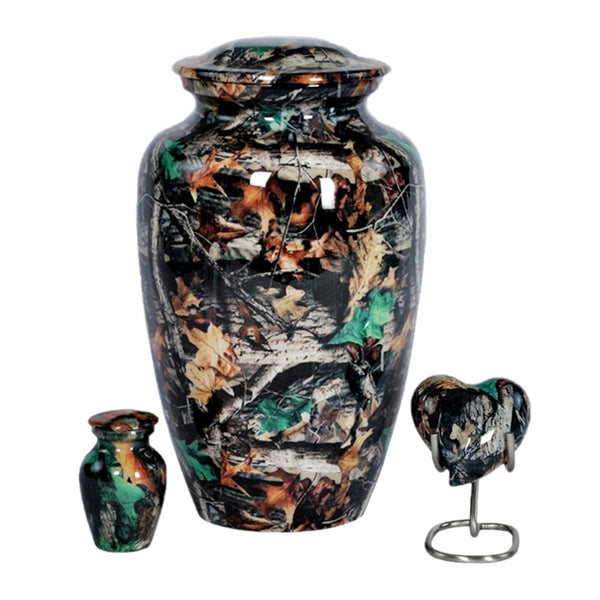 Modern Camouflage Cremation Urn: Design 9, Adult Urn, Divinity Urns, c